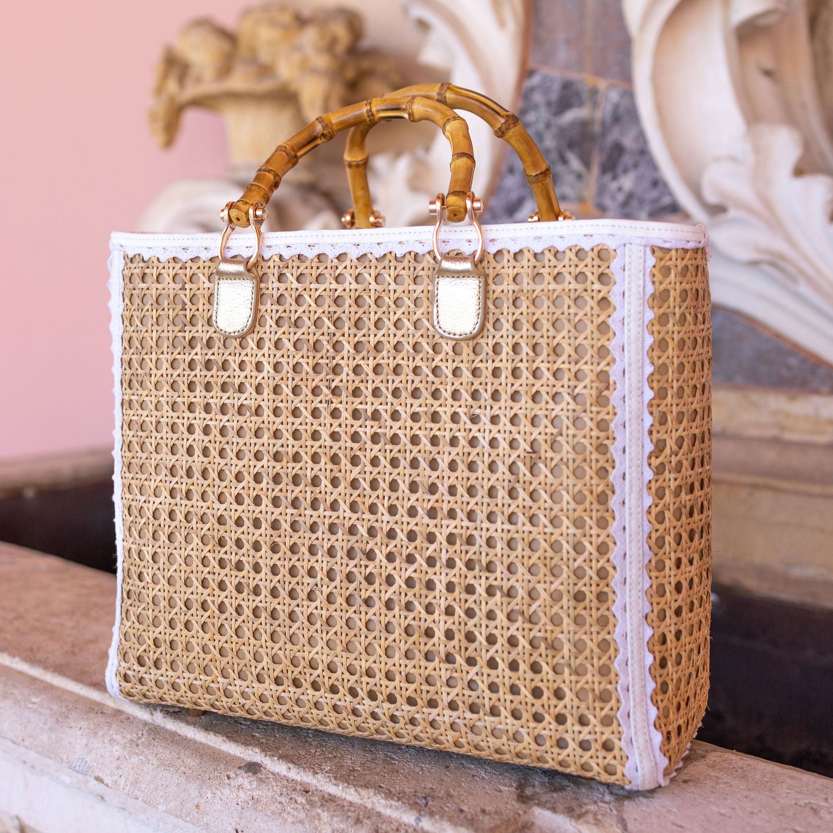 Cane Tote Bag – Paddle & Palm Pickleball